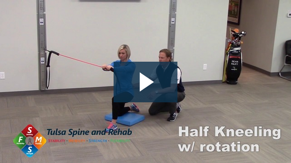 Fit Tips: Half Kneeling with Rotation | Tulsa Spine and Rehab